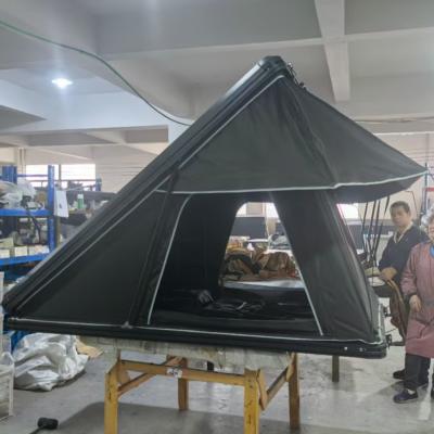 China Aluminum 3 Person Rooftop Tent Hard Shell Pop up Waterproof HardShell Roof Top Tent for Truck Jeep Car Slimline Roof Top Tent for sale