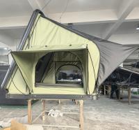 China Camping Aluminum 3 Person Outdoor Lightweight Luxury Rooftop Tent Roof Top Car Tent Triangle Clamshell Hard Shell Top Roof Tent for sale