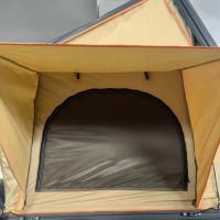 China Camping Aluminum 3 Person Outdoor Lightweight Luxury Rooftop Tent Roof Top Car Tent Triangle Clamshell Hard Shell Top Roof Tent for sale