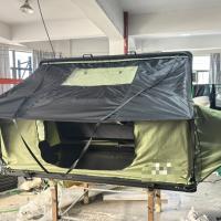 China Camping Aluminum 3 Person Outdoor Lightweight Luxury Rooftop Tent Roof Top Car Tent Triangle Clamshell Hard Shell Top Roof Tent for sale