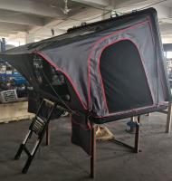 China Camping Aluminum 3 Person Outdoor Hiking Rooftop Roof Top Car Tent Triangle Clamshell Hard Shell Top Roof Tent for sale