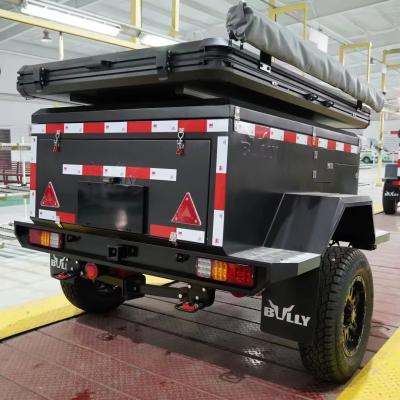 China Small Mini Off-Road RV Trailer Self-Driving Wilderness Outdoor Camper with Shock Absorber for Car Travel & Tent Camping for sale