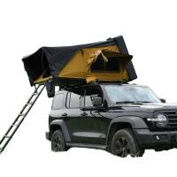 China 4x4 Off-Road Waterproof 4-Person Aluminum Hard Shell Roof Tent for Cars Pickup Trucks Automatic Side Open One Bedroom Canvas for sale