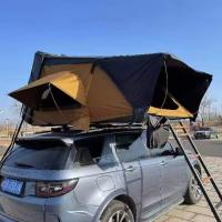 China 4x4 Off-Road Waterproof 4-Person Aluminum Hard Shell Roof Tent for Cars Pickup Trucks Automatic Side Open One Bedroom Canvas for sale