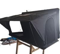 China 4 Person Aluminum Camping Tent Waterproof Rooftop Car Tent with Triangle Clamshell Hard Shell Ladder for Outdoor Hiking Roaring for sale