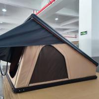 China 4x4 Waterproof 4-Person Aluminum Hard Shell Triangle Rooftop Tent Oxford Fabric Car Roof Top Camping Tent on Sale for sale