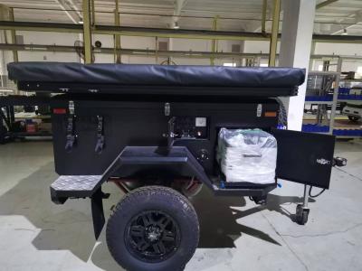 China Steel Construction Off-Road Trailer with 500kg Rated Load and Roof Tent for Camping for sale