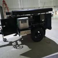 China Steel Construction Off-Road Trailer with 500kg Rated Load and Roof Tent for Camping for sale