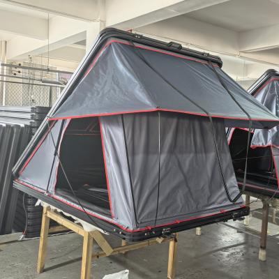 China Manufacturer Sales 4X4 Aluminum 3-Person Rooftop Car Tent Oxford Triangle Clamshell Hard Shell Top Roof Tent for Outdoor Camping for sale