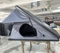 China Camping Aluminum 3 Person Outdoor Hiking Rooftop Roof Top Car Tent Triangle Clamshell Hard Shell Top Roof Tent for sale