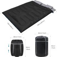 China Factory Wholesale New Ultralight Outdoor Double Sleeping Bag Waterproof Lightweight 2 Person Camping Sleeping Bag for Adults for sale