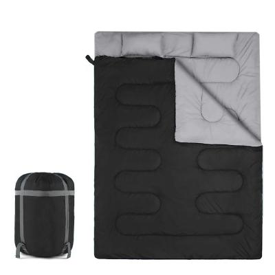 China Factory Wholesale New Ultralight Outdoor Double Sleeping Bag Waterproof Lightweight 2 Person Camping Sleeping Bag for Adults for sale