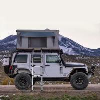 China Automatic Roof Ladder Thickened Tent Hard Aluminum Shell Rooftop Tent Camping Folding Roof Top Tent Truck Car for sale