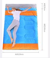 China Factory Wholesale New Ultralight Outdoor Double Sleeping Bag Waterproof Lightweight 2 Person Camping Sleeping Bag for Adults for sale