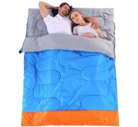 China Factory Wholesale New Ultralight Outdoor Double Sleeping Bag Waterproof Lightweight 2 Person Camping Sleeping Bag for Adults for sale
