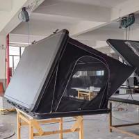 China Camping Aluminum 4 Person Outdoor Hiking Rooftop Roof Top Car Tent Triangle Clamshell Hard Shell Top Roof Tent for sale