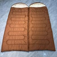 China Factory Wholesale Portable Cold Weather Sleeping Bag Winter Lightweight Waterproof Double Camping Sleeping Bag for Adults for sale