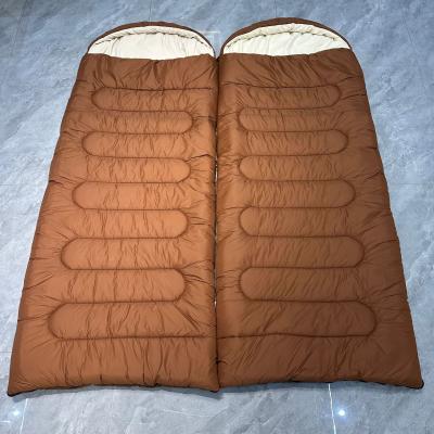 China Factory Wholesale Cold Weather 2 Person Sleeping Bag Winter Lightweight Waterproof Double Camping Sleeping Bag for Adults for sale