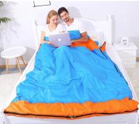 China Factory Wholesale New Ultralight Outdoor Double Sleeping Bag Waterproof Lightweight 2 Person Camping Sleeping Bag for Adults for sale