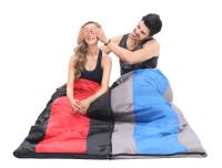 China Factory Wholesale Portable Cold Weather Sleeping Bag Winter Lightweight Waterproof Double Camping Sleeping Bag for Adults for sale