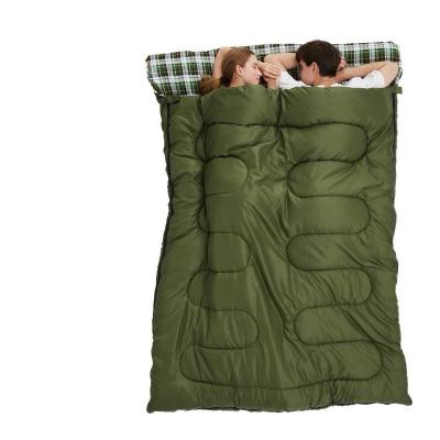 China Factory Wholesale New Ultralight Outdoor Double Sleeping Bag Waterproof Lightweight 2 Person Camping Sleeping Bag for Adults for sale