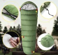 China Factory New Outdoor Ultralight Heating Mummy Single Waterproof Sleeping Bag Winter -20 Degree Thick Sleeping Bag for Adults for sale