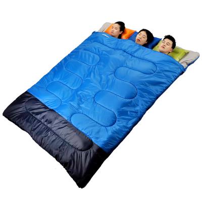 China Factory Wholesale New Ultralight Outdoor Double Sleeping Bag Waterproof Lightweight 2 Person Camping Sleeping Bag for Adults for sale