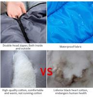 China Survival Sleeping Bags Spring Autumn Winter Outdoor Adult Thickening Warm Lunch Break Ultra-Light Camping Sleeping Bag for sale
