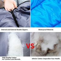 China 1300g  Light Weight Portable Polyester Outdoor Compact Sleeping Bag For Adults Hiking Camping Backpacking Rectangle Sleeping Bag for sale