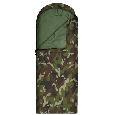 China Outdoor Portable Camouflage Envelope Camping Sleeping Bag Waterproof Thickened Winter Sleeping Bag Blanket for sale