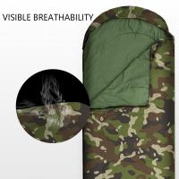 China Outdoor Portable Camouflage Envelope Camping Sleeping Bag Waterproof Thickened Winter Sleeping Bag Blanket for sale