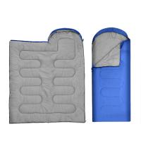 China Outdoor Travel Envelope Sleeping Bag for Adults Camping Warmth Wearing Hat Sleeping Bag for All Seasons for sale