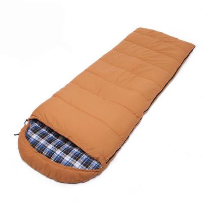 China Factory Wholesale Custom Camping Portable Sleeping Bag Hiking Envelope Hooded Sleeping Bag for All Season for sale