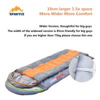 China Outdoor Wholesale Ultralight Portable Polyester Winter Outdoor Adults Camping Sleeping Bag for sale