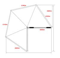 China Roof Tent Aluminum With 270 Awning Outdoor Camper Tent SUV Shelter 270 Degree 4x4 Awning Retractable Car Side Awning for sale