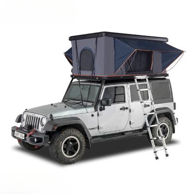 China Wholesale 4x4 Offroad Aluminum 4 Person Outdoor Camping Rooftop Roof Top Car Tent Clamshell Hard Shell Top Roof Tent for SUV for sale