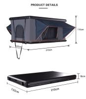 China Wholesale 4x4 Offroad Aluminum 4 Person Outdoor Camping Rooftop Roof Top Car Tent Clamshell Hard Shell Top Roof Tent for SUV for sale