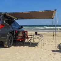 China Waterproof Retractable Car Awning Tent Outdoor Camper Tent Car Roof Side 4x4 Awning for SUV Caravan Privacy Screen Outdoor Tent for sale