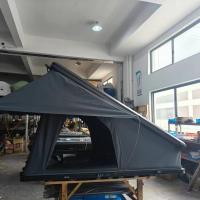 China OEM 4x4 Waterproof 4-Person Aluminum Rooftop Tent Z Fold Hard Shell with Oxford Fabric for Car Camping Roof Top Tent for sale