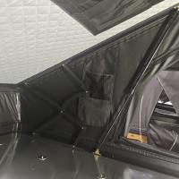 China OEM 4x4 Waterproof 4-Person Aluminum Rooftop Tent Z Fold Hard Shell with Oxford Fabric for Car Camping Roof Top Tent for sale