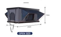 China Factory Camping Aluminum 3 Person Outdoor  Rooftop Roof Top Car Tent  hard shell aluminum Diagonal Bracing Extended T Car Tent for sale
