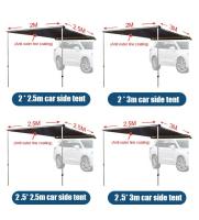 China Factory best-selling black glue coated car side waterproof canopy tent 420D Oxford cloth surround tent for sale