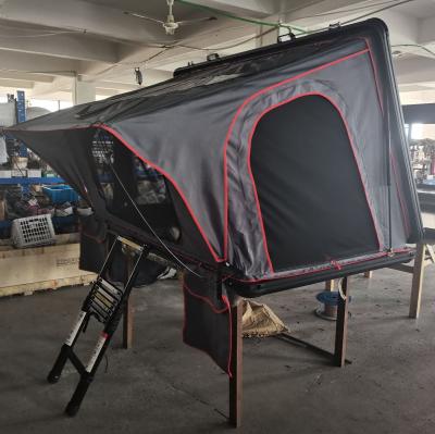 China Wholesale New Camping Aluminum 3 Person Outdoor Hiking Rooftop Roof Top Car Tent Triangle Clamshell Hard Shell Top Roof Tent for sale