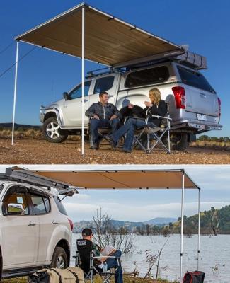 China Factory 2.5*3m SUV/4x4/4wd Customized Retractable camping rooftop car roof side awning for Outdoor Camping Travel for sale