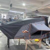 China Outdoor Large Heavy Duty ABS Hardshell 4 Person SUV Rooftop Hard Shell Tent Fold Out Car Roof Top Tent for 4x4 Off-Road Camping for sale