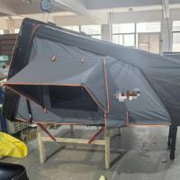 China Outdoor Large Heavy Duty ABS Hardshell 4 Person SUV Rooftop Hard Shell Tent Fold Out Car Roof Top Tent for 4x4 Off-Road Camping for sale
