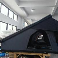 China Outdoor Camping Triangle Waterproof Car Rooftop Tent Hard Clamshell 4 Person Aluminum Car Truck Camping Roof Top Tent Hard Shell for sale