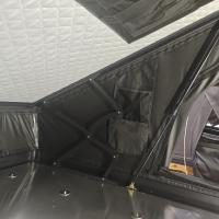 China Outdoor 4x4 Waterproof 4 Person Aluminum Hard Shell Triangle Rooftop Tent Car Roof Top Tent Roof Tent for Cars Sunday Camper for sale
