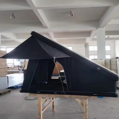 China Outdoor 4x4 Waterproof 4 Person Aluminum Hard Shell Triangle Rooftop Tent Car Roof Top Tent  Roof Tent Car for Sale for sale