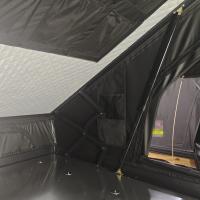 China Outdoor 4x4 Waterproof 4 Person Aluminum Hard Shell Triangle Rooftop Tent Car Roof Top Tent  Camp Roof Tent for sale